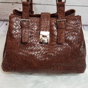 Ashro | Bags | Ashro Woven Handbag Purse Multi Compartment | Poshmark